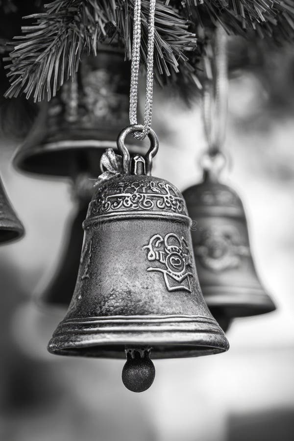 Bell Hanging from Tree stock image. Image of foliage - 377859915