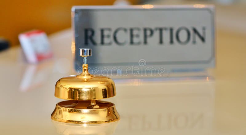 Hotel bell stock photo. Image of golden, ding, concept - 40002702
