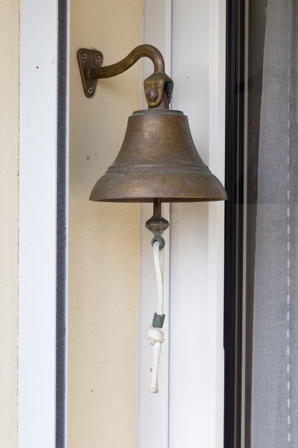 Bell of an house stock photo. Image of visitor, traditional - 200260462