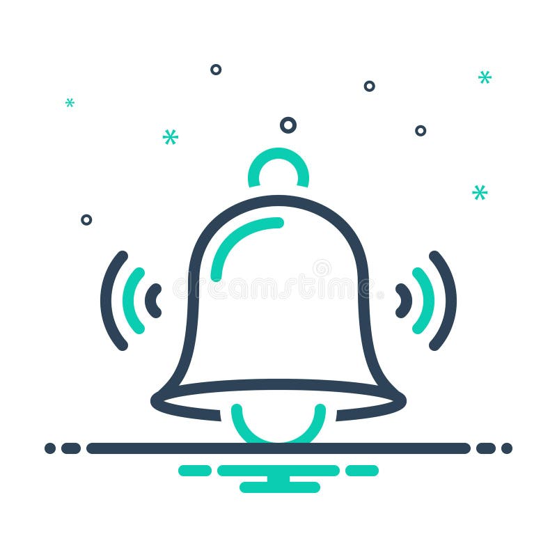 Mix Icon for Bell, Alert and Ringer Stock Vector - Illustration of ...