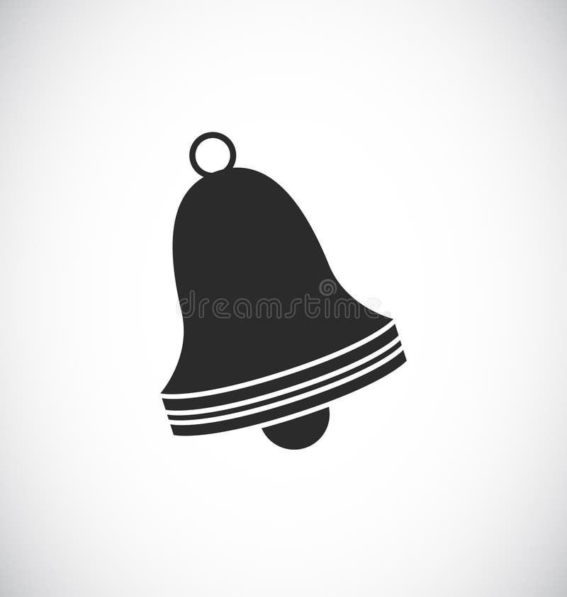 Bell icon vector stock vector. Illustration of black - 200537422