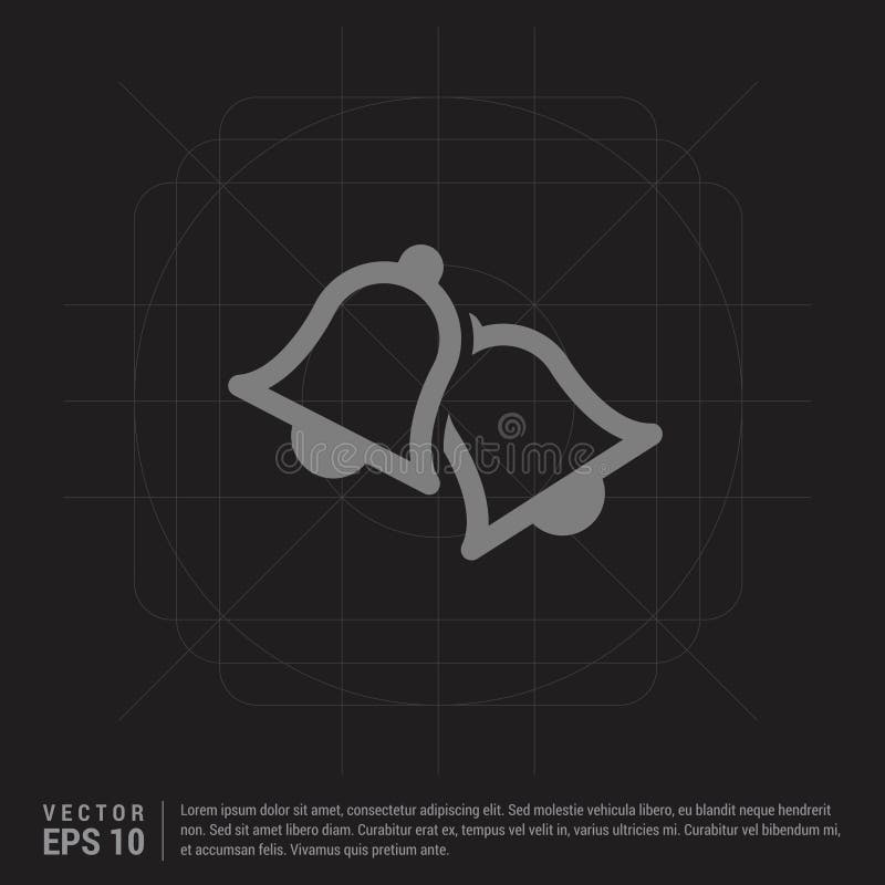 Bell Icon - Black Creative Background Stock Vector - Illustration of ...