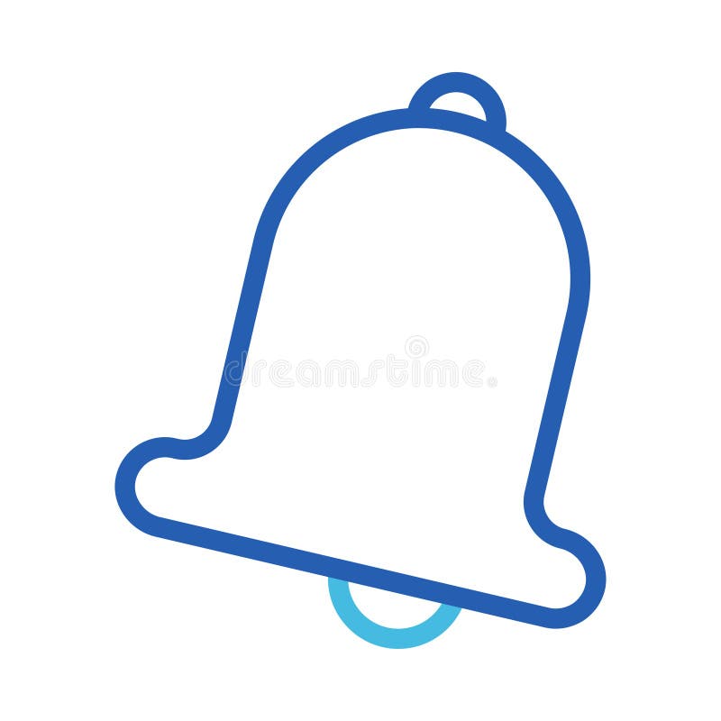 Bell Icon Duocolor Blue Colour Easter Symbol Illustration Stock ...