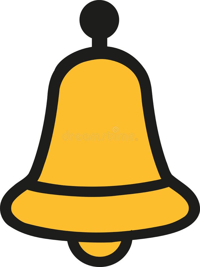 Bell icon cartoon style stock vector. Illustration of ring - 107148350