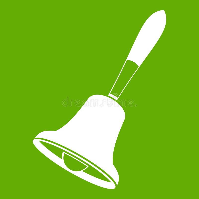 Bell icon green stock vector. Illustration of ringer - 98404703