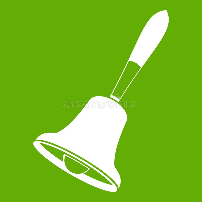 Bell icon green stock vector. Illustration of ringer - 98404703