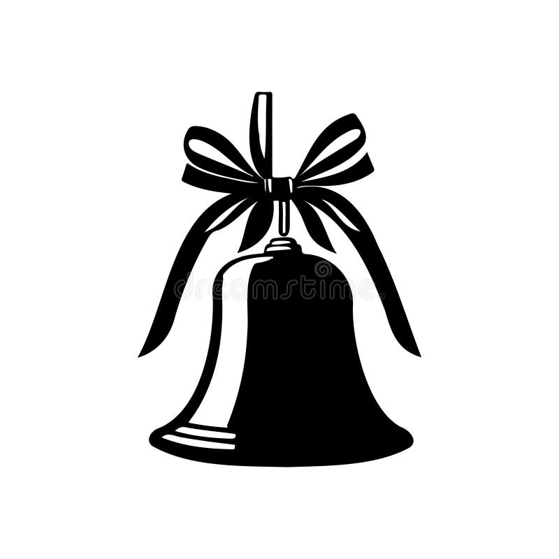 Bell Icon Hand Draw Black Colour Easter Sunday Logo Symbol Perfect ...