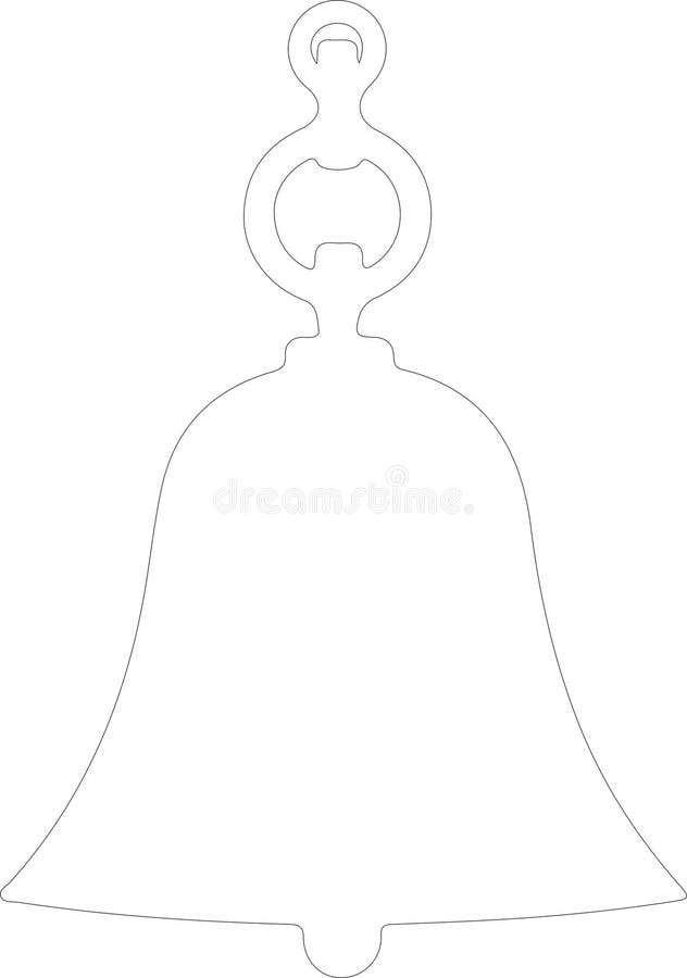 Bell Icon Outline Silhouette Generative Ai Stock Vector - Illustration ...