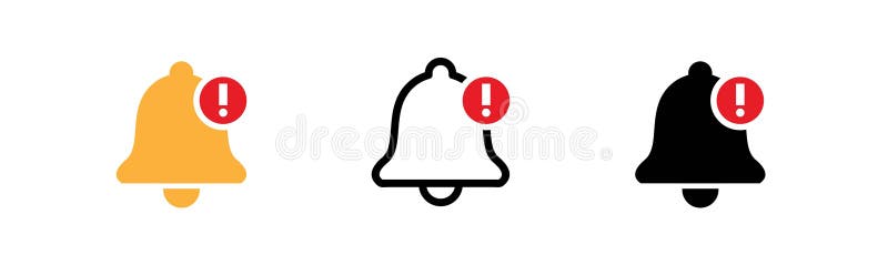 Notification Alert, Protection and Security Vector Icons Set Cyber ...