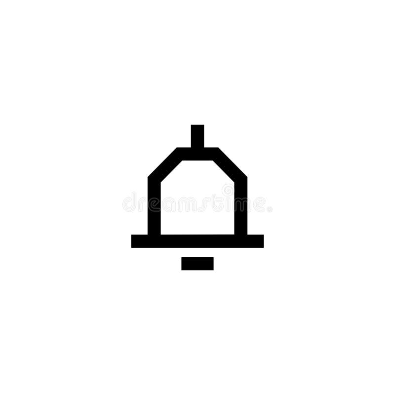 Bell Icon Simple Line Style Vector Perfect Illustration Stock Image ...