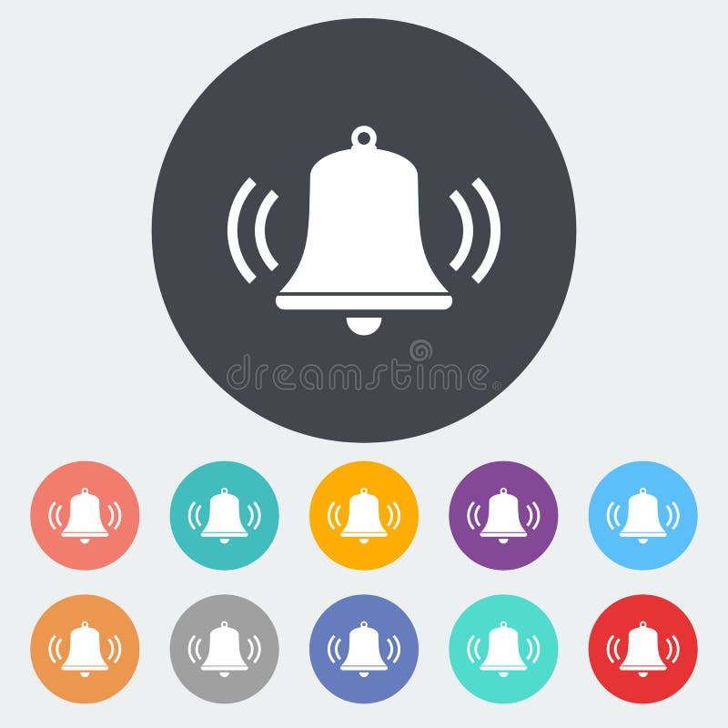 Bell icon. stock vector. Illustration of alarm, icon - 96779002