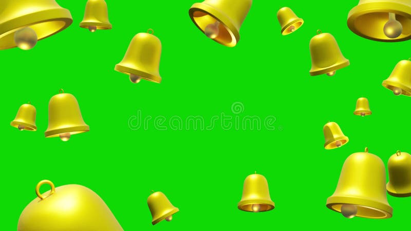 Bell Icon Subscribe Alarm on Green Screen Stock Video - Video of vector ...
