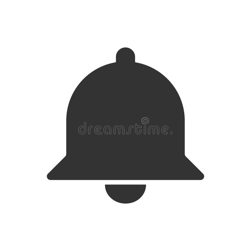Bell Icon Vector. Notification and Alarm Symbol. Flat Shape Application ...