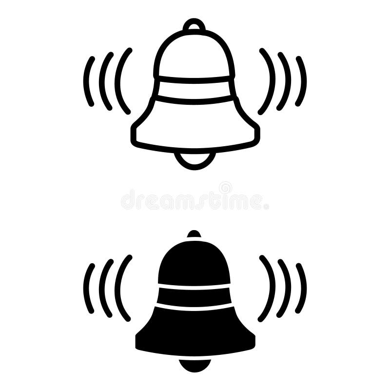 Bell Icon Vector Set. Notification Illustration Sign Collection. Alarm ...