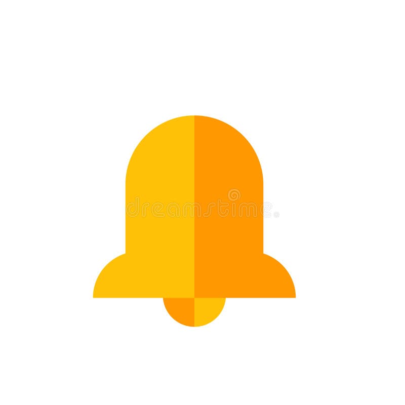 Bell Icon Vector Sign and Symbol Isolated on White Background Stock ...