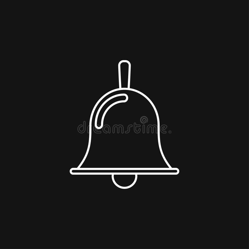 Bell Icon Vector in Trendy Flat Style Isolated on Background Stock ...
