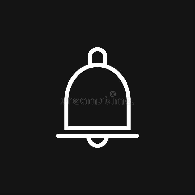 Bell Icon Vector in Trendy Flat Style Isolated on Background Stock ...