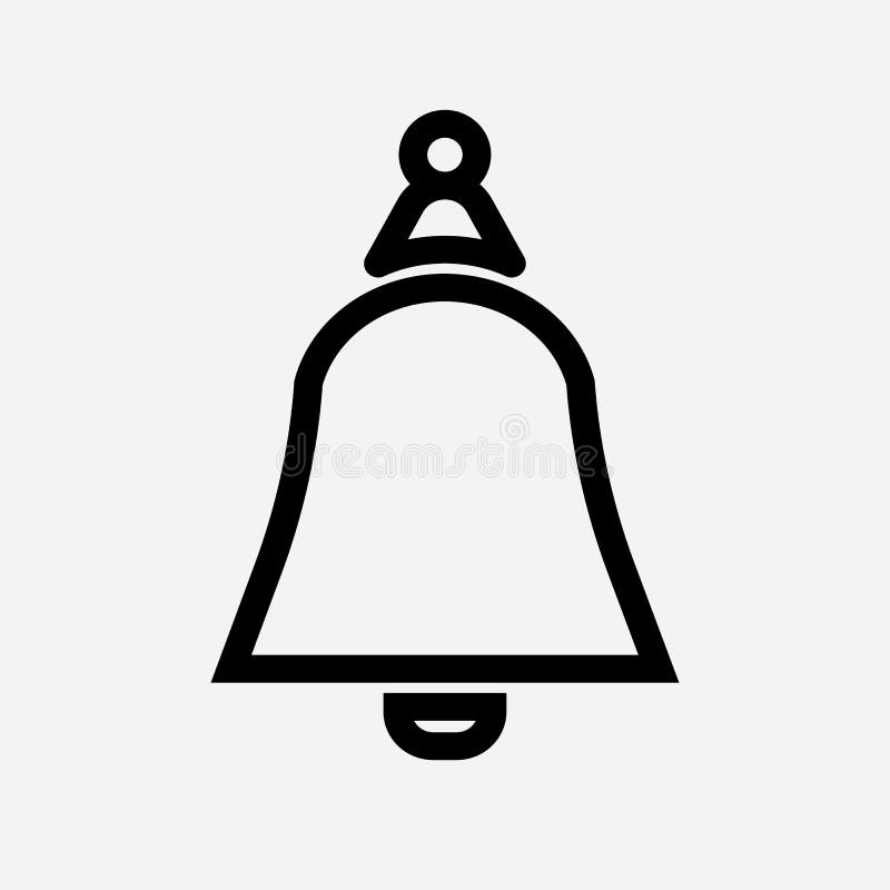 Bell icon stock vector. Illustration of design, morning - 80918543