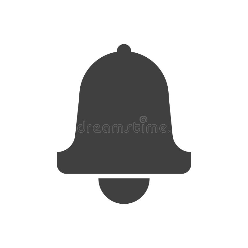 Bell Icon on White Background. EPS10 Vector Stock Vector - Illustration ...