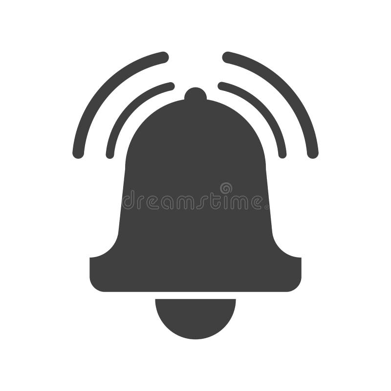 Bell Icon on White Background. EPS10 Vector Stock Vector - Illustration ...