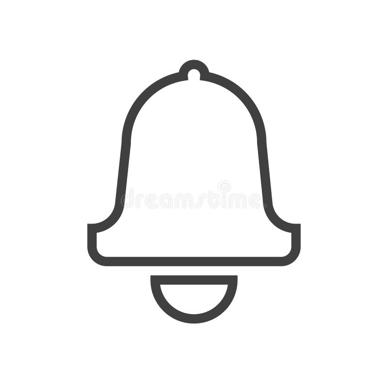 Bell Icon on White Background. EPS10 Vector Stock Vector - Illustration ...