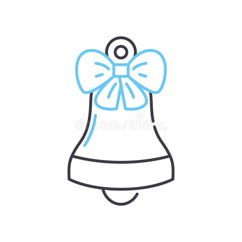 Bell Line Icon, Outline Symbol, Vector Illustration, Concept Sign Stock ...