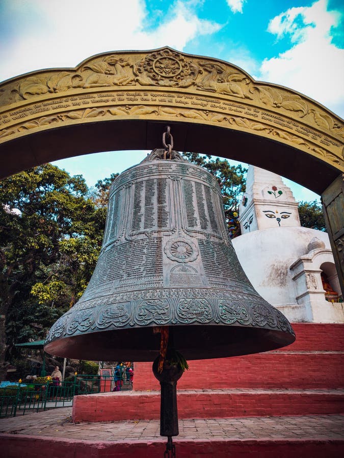 Bell Made Up of Copper and Bronze in Swyambhunath Stupa Editorial Stock ...