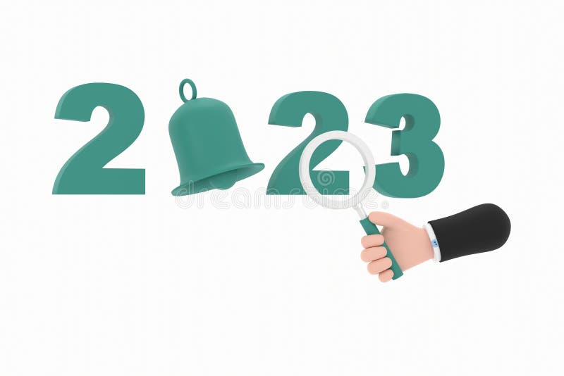 Bell and Magnifying Glass. Finding or Searching Ideas Concept on New ...