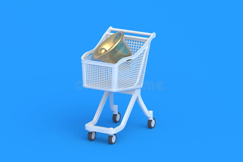 Bell in market cart stock illustration. Illustration of retro - 268427640