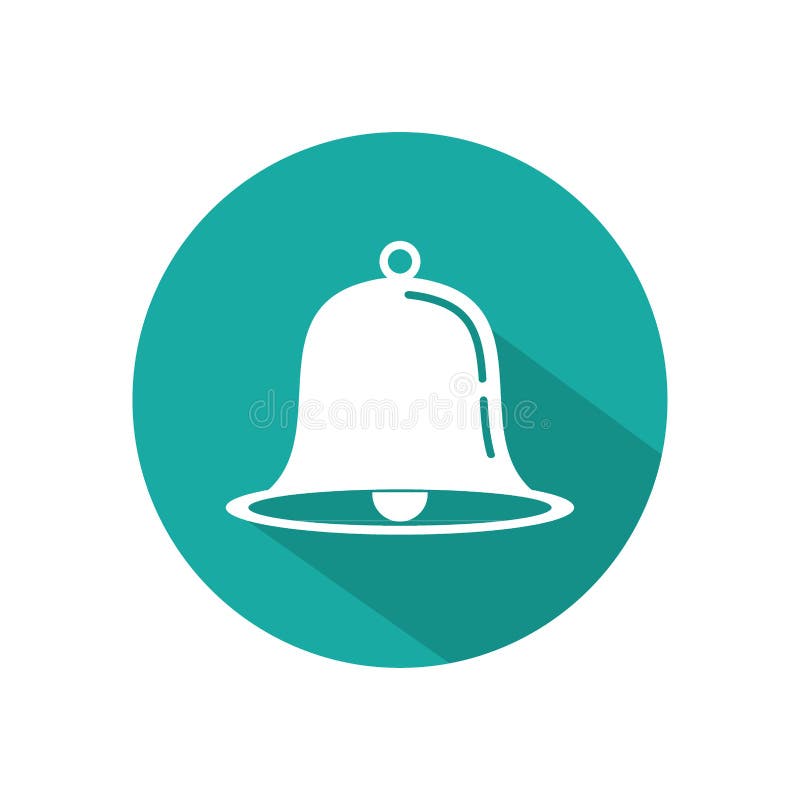 Bell Notification Alert Vector Logo Design on White Inside Green Circle ...