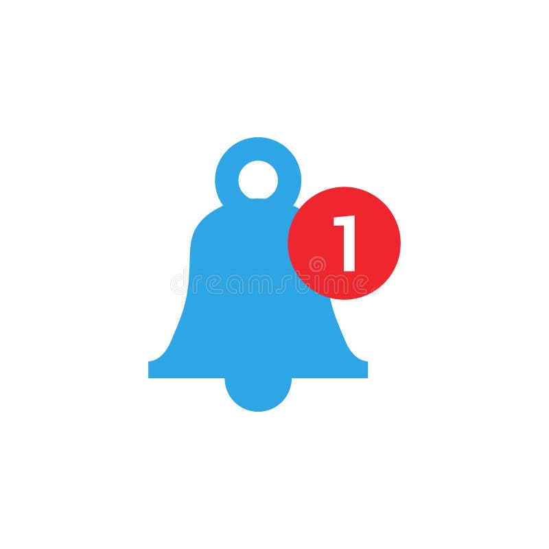 Bell Notification Graphic Icon Design Template Illustration Stock ...