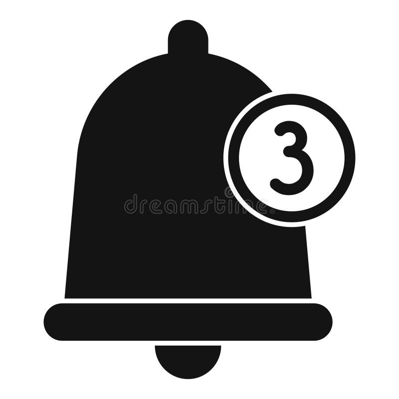 Bell Notification Icon Simple Vector. Email Message Stock Illustration ...
