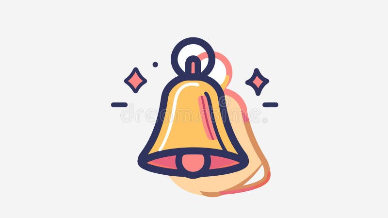 Bell Notification Icon for Website Designs and Apps, Minimalist Alert ...