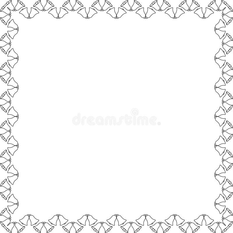 Bell Outline. Frame, Border for the Design of Postcards or Web P Stock ...
