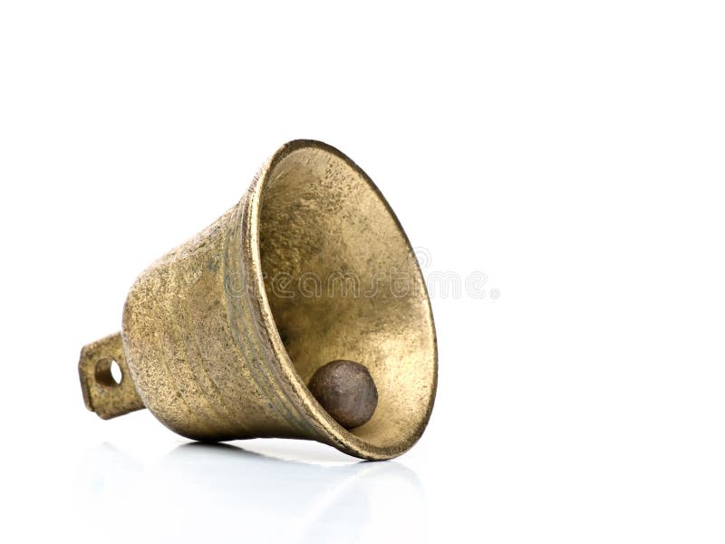 Bell over white background stock image. Image of space - 15670015