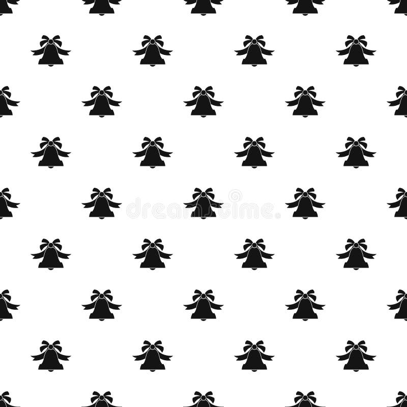 Bell pattern, simple style stock vector. Illustration of bell - 80627754
