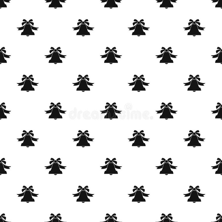 Bell pattern, simple style stock vector. Illustration of bell - 80627754