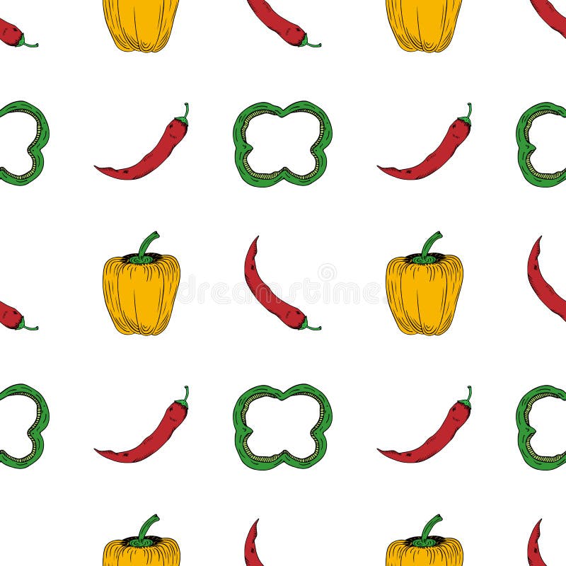 Chilli Slices Stock Illustrations – 711 Chilli Slices Stock ...