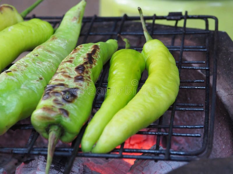 Bell pepper grill. stock photo. Image of vegetable, paprika - 82614580