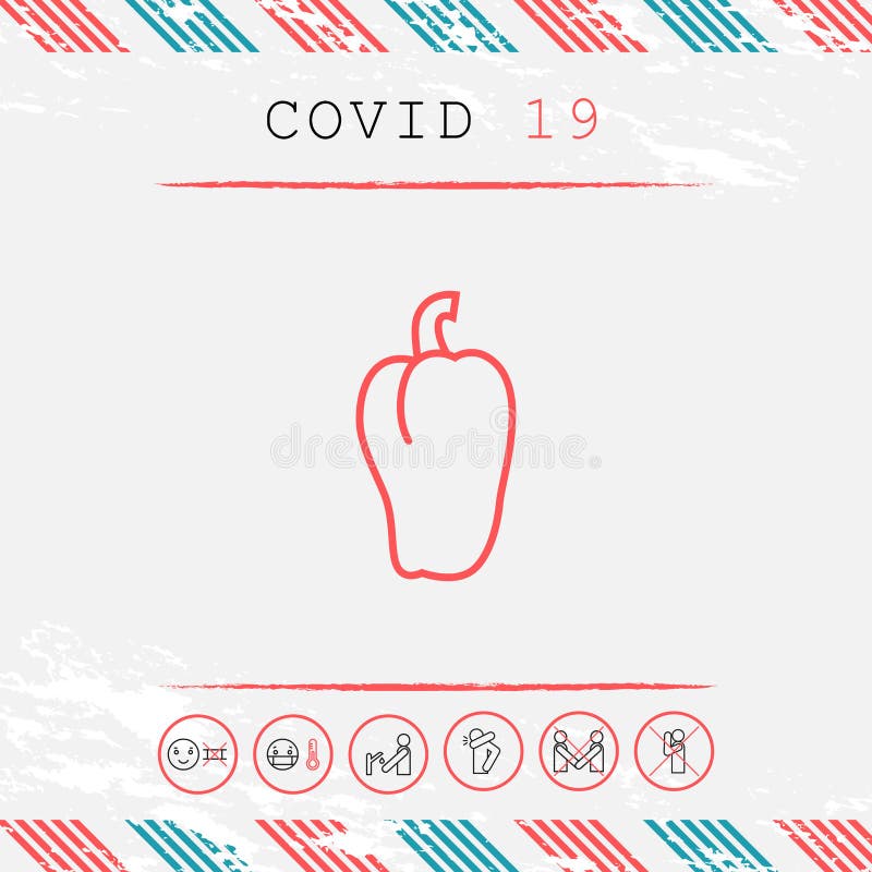 Bell Pepper Icon. Graphic Elements for Your Design Stock Vector ...