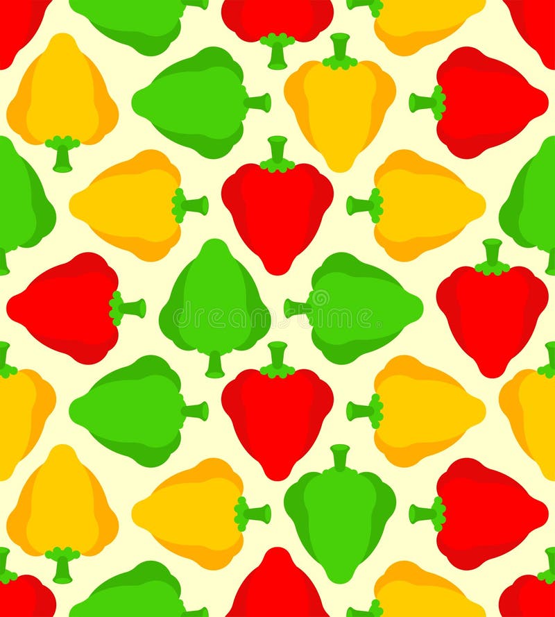 Red Sweet Pepper Food Illustration Isolated White Background Stock ...