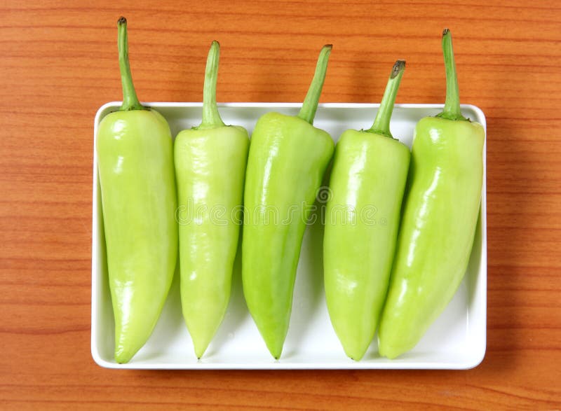 Bell Pepper on the Square Plate Stock Photo - Image of ingredient ...