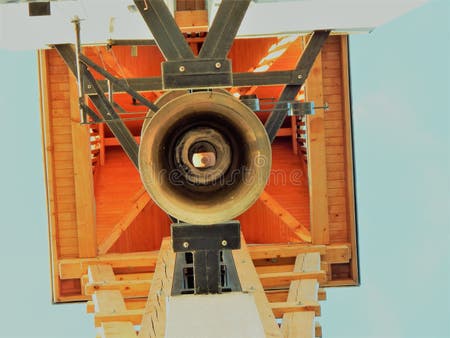 Bell stock photo. Image of bell, view, outdoors, wooden - 100994638