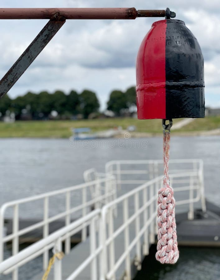 Bell at the pier stock photo. Image of clapper, bell - 325456060
