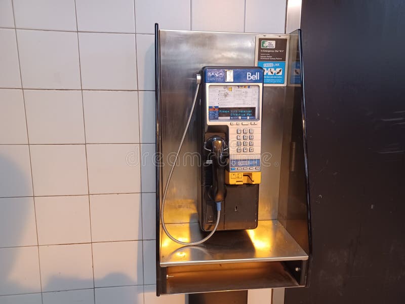 Bell Public Phone in Toronto Editorial Stock Image - Image of downtown ...