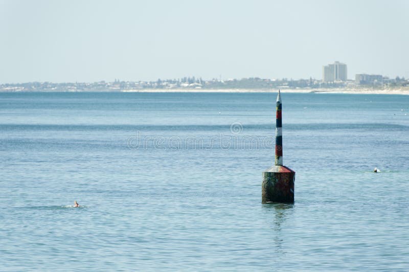 Bell Pylon at Cottesloe Beach, Western Australia Stock Photo - Image of ...