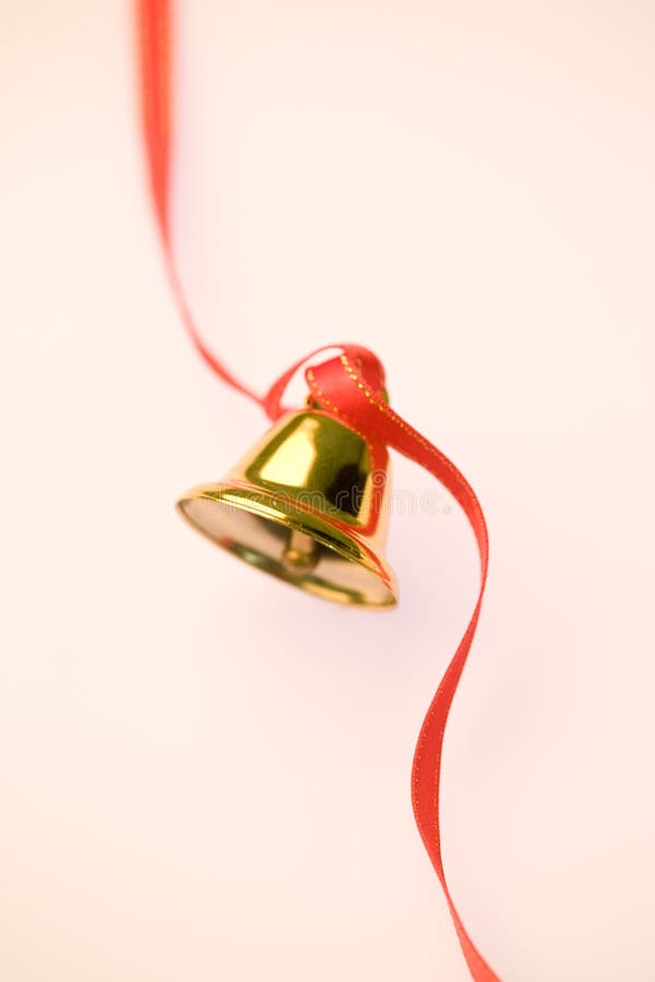 Bell and ribbon stock image. Image of present, isolated - 10128291