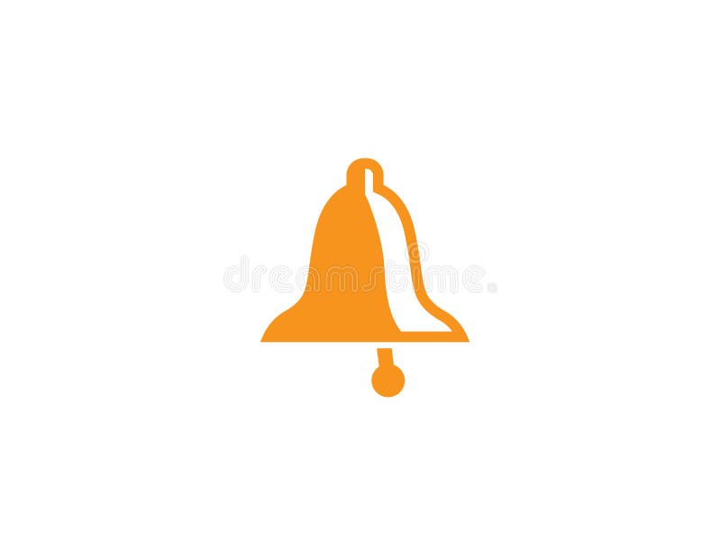 Bell Ring Golden for Logo Design Illustration Stock Illustration ...