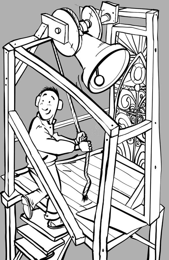 Bell Ringer Platform stock illustration. Illustration of smiling ...
