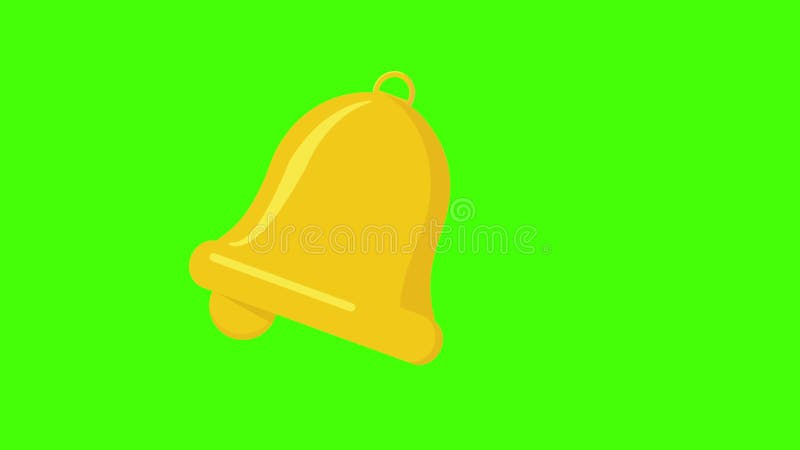 Bell Ringing Animated Icon Symbol Bell Ringing 4k Looping Croma Green ...